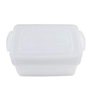 Farmoon 14 Quart Clear Storage Bin, Plastic Latch Containers/Boxes with Lid, 4 Packs