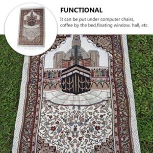 ABOOFAN Eid Muslim Prayer Mat Lesser Bairam Comfortable Prayer Rug Portable Prayer Rug Ramadan Gifts