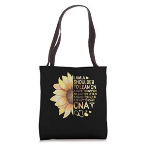 cna nurse week heart care certified nursing assistant grad tote bag