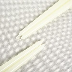 CANDWAX Ivory Taper Candles 12 inch Dripless - Set of 12 Tapered Candles Ideal as Dinner Candles - Smokeless and Unscented Taper Candles Long Burning - Hand Poured Tall Candlesticks