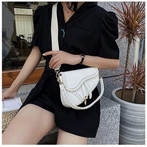 PURFANREE Women Trendy Saddle Shoulder Bag Clutch Purse Underarm Handbag Satchel HandBag Crossbody Bag