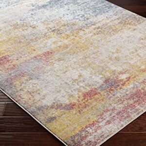 Artistic Weavers Gaillard Area Rug,5'2" x 7',Sky Blue/Mustard