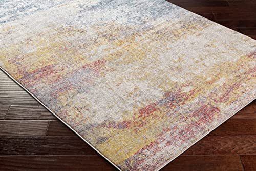 Artistic Weavers Gaillard Area Rug,5'2" x 7',Sky Blue/Mustard