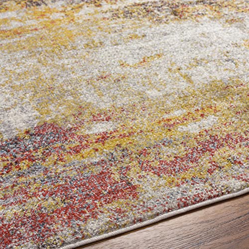 Artistic Weavers Gaillard Area Rug,5'2" x 7',Sky Blue/Mustard