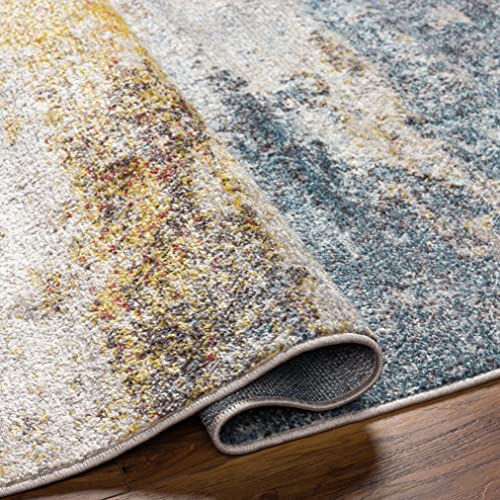 Artistic Weavers Gaillard Area Rug,5'2" x 7',Sky Blue/Mustard