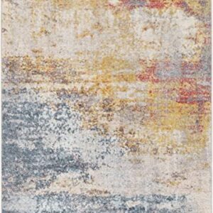 Artistic Weavers Gaillard Area Rug,5'2" x 7',Sky Blue/Mustard