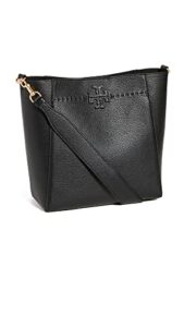 tory burch women’s mcgraw bucket bag, black, one size