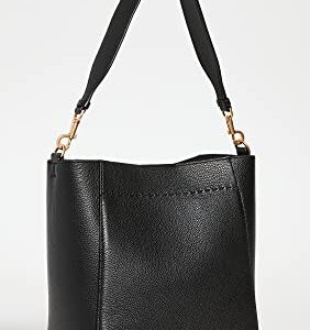 Tory Burch Women's McGraw Bucket Bag, Black, One Size