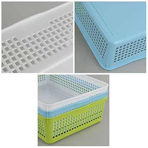 Ucake A4 Paper Storage Baskets, Plastic File Storage Tray Basket, 6 Pack