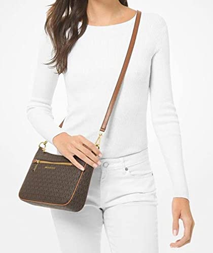 MICHAEL Michael Kors Jet Set Small Logo Chain Crossbody Bag - Vanilla