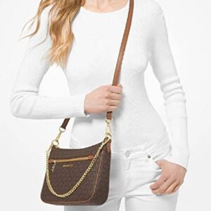 MICHAEL Michael Kors Jet Set Small Logo Chain Crossbody Bag - Vanilla