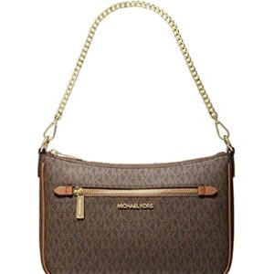 MICHAEL Michael Kors Jet Set Small Logo Chain Crossbody Bag - Vanilla