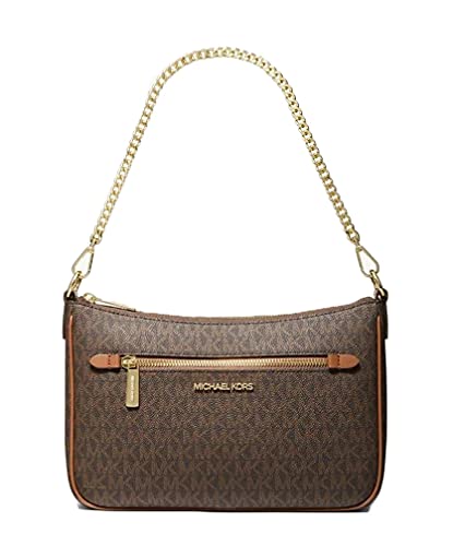 MICHAEL Michael Kors Jet Set Small Logo Chain Crossbody Bag - Vanilla