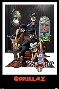 gorillaz – music poster (plastic beach/family portrait) (size: 24″ x 36″)