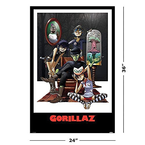 Gorillaz - Music Poster (Plastic Beach/Family Portrait) (Size: 24" x 36")