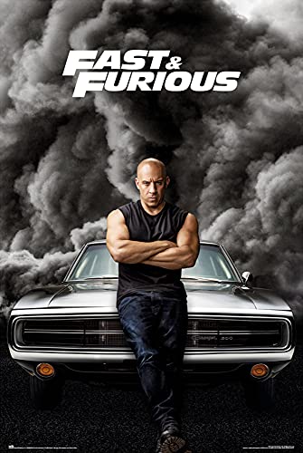 Fast & Furious - Movie Poster (Vin Diesel & Dodge Charger) (Size: 24" x 36")