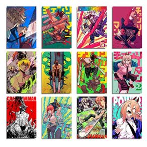 xuankumaibao chainsaw man poster 12 pcs 10x14inch hd photo chainsaw man merch