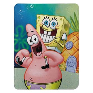 northwest nickelodeon’s spongebob squarepants, helping out fleece throw blanket, 45″ x 60″, multi color