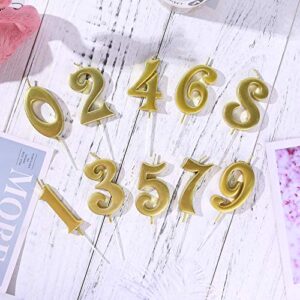 95th & 59th Number Birthday Candles for Cake Topper, Number 95 59 Glitter Premium Candle Party Anniversary Celebration Decoration for Kids Women or Men, Gold