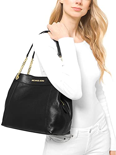 Michael Kors Jet Set Item Large Chain Shoulder Tote - Black