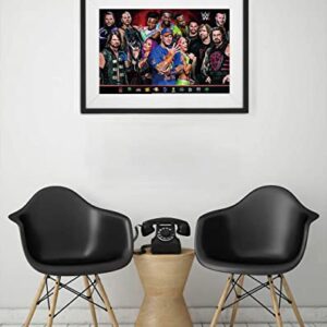 FatCat Wall Graphics WWE - Group 17 - Matte Poster Frameless Gift 12 x 18 inch(30cm x 46cm)-MS-GZ016, Office