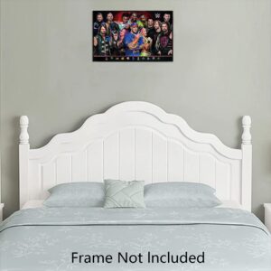 FatCat Wall Graphics WWE - Group 17 - Matte Poster Frameless Gift 12 x 18 inch(30cm x 46cm)-MS-GZ016, Office