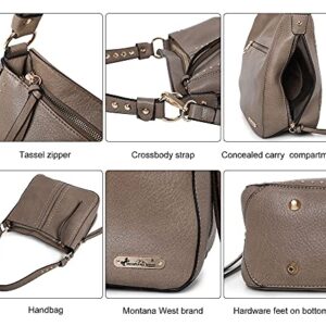 Montana West Shoulder Bag for Women Hobo Bags Leather Purses Large Crossbody Bags Ladies Handbags MWC-1001S-3KH