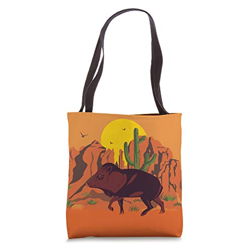 Peccary Javelina Animal Lover Southwestern Sonoran Desert Tote Bag