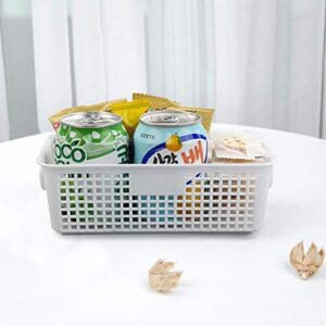 EudokkyNA Mini Plastic Storage Basket, Office Desktop Basket Set of 6, F