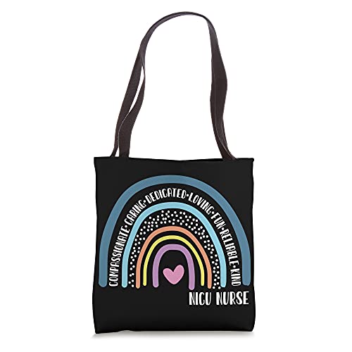 Nicu Nurse Cute Rainbow Tote Bag