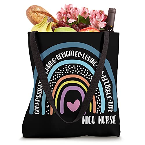 Nicu Nurse Cute Rainbow Tote Bag