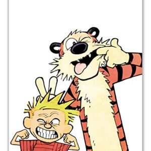 Calvin and Hobbes Photo Prints - Set of 4 (8 inches x 10 inches) Wall Art Decor