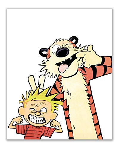 Calvin and Hobbes Photo Prints - Set of 4 (8 inches x 10 inches) Wall Art Decor