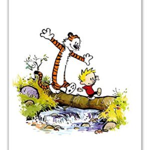 Calvin and Hobbes Photo Prints - Set of 4 (8 inches x 10 inches) Wall Art Decor