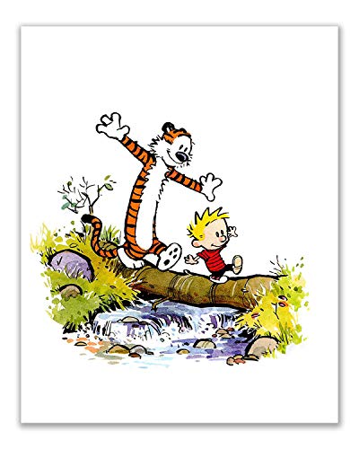 Calvin and Hobbes Photo Prints - Set of 4 (8 inches x 10 inches) Wall Art Decor