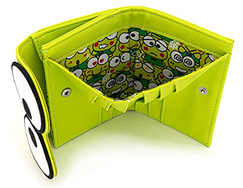 Loungefly x Sanrio Hello Kitty Keroppi Cosplay Tri-fold Wallet (Green, One Size)