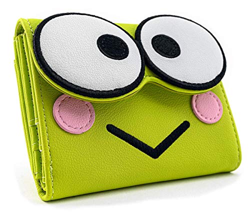 Loungefly x Sanrio Hello Kitty Keroppi Cosplay Tri-fold Wallet (Green, One Size)