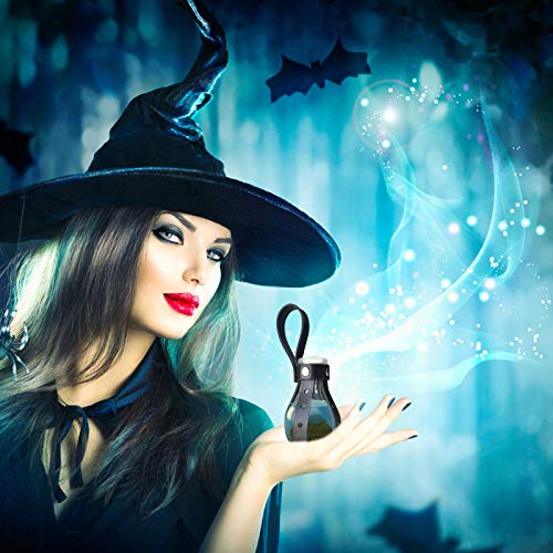 Myuilor Adult's Witch Wizard Dark Magic Potion Bottle Black