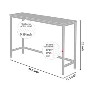 AZL1 Life Concept Console Table, Sofa Table for Living Room，Hallway，Entryway, Entrance Hall, Corridor - Wood Look Metal Frame