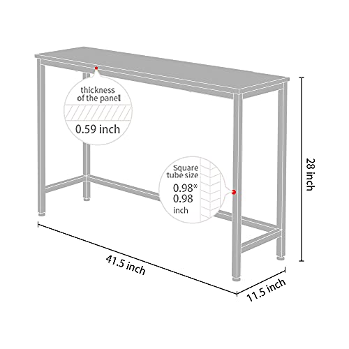 AZL1 Life Concept Console Table, Sofa Table for Living Room，Hallway，Entryway, Entrance Hall, Corridor - Wood Look Metal Frame