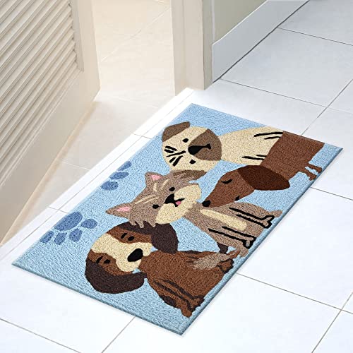 Jellybean Modern Indoor / Outdoor Mat Home Comfort Rugs 20" X 30" Rectangle Pawsome Pals