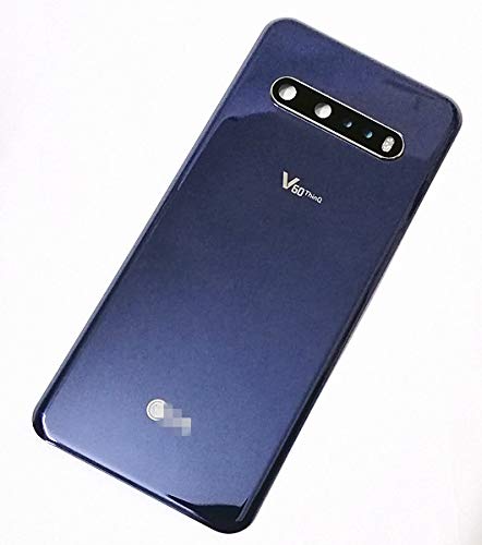 V60 ThinQ Back Glass Cover Replacement Housing Door with Tape Parts for LG V60 ThinQ V600 5G All Model with USB to Type-c Cable + Tools (Classy Blue)