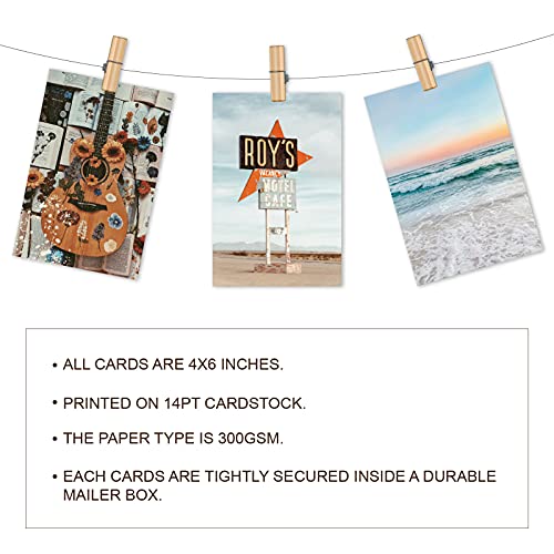 PROCIDA Teen Girl Room Decor Aesthetic, Collage Kit for Wall Aesthetic Boho Peach Beach Picture Wall Collage Kit Aesthetic, VSCO Girls Bedroom Decor, Photo Collage Kit,Dorm Wall Decor 50 Set 4x6 inch