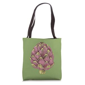 artichoke for artichoke gardeners and gardeners tote bag