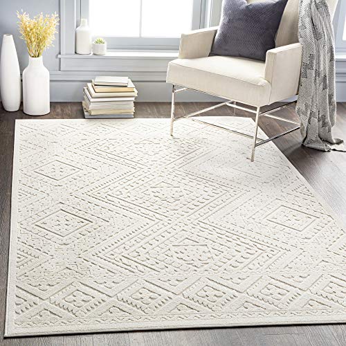 Artistic Weavers Ivor Outdoor Textured Area Rug,5'3" x 7'3",Cream