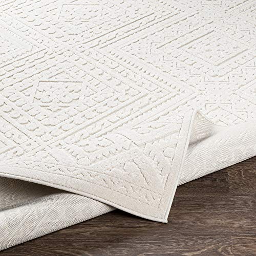 Artistic Weavers Ivor Outdoor Textured Area Rug,5'3" x 7'3",Cream