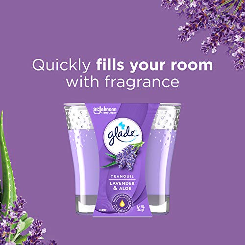 Glade Candle Jar, Air Freshener, Tranquil Lavender & Aloe, 3.4 Oz