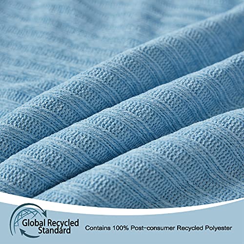 FY FIBER HOUSE Fleece Throw Blankets Thick Sherpa Blanket Soft Throws Plush Cozy Baby Chenille Throw Blanket for Sofa - 50x60 Inches, Blue