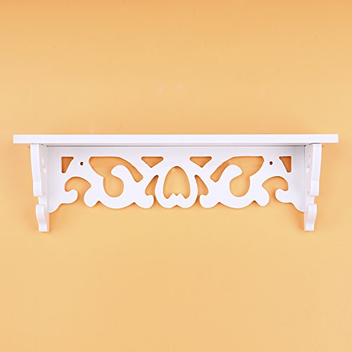 Wall Mounted Shelf, Floating Wall Shelves Bookshelf, Wall Hanging Storage Rack Holder, Muti-Function Display Rack for Bedroom Living Room Shop, Art Crafts Display Stand Tray