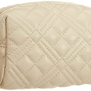 Love Moschino Mini Quilted Pouch, White